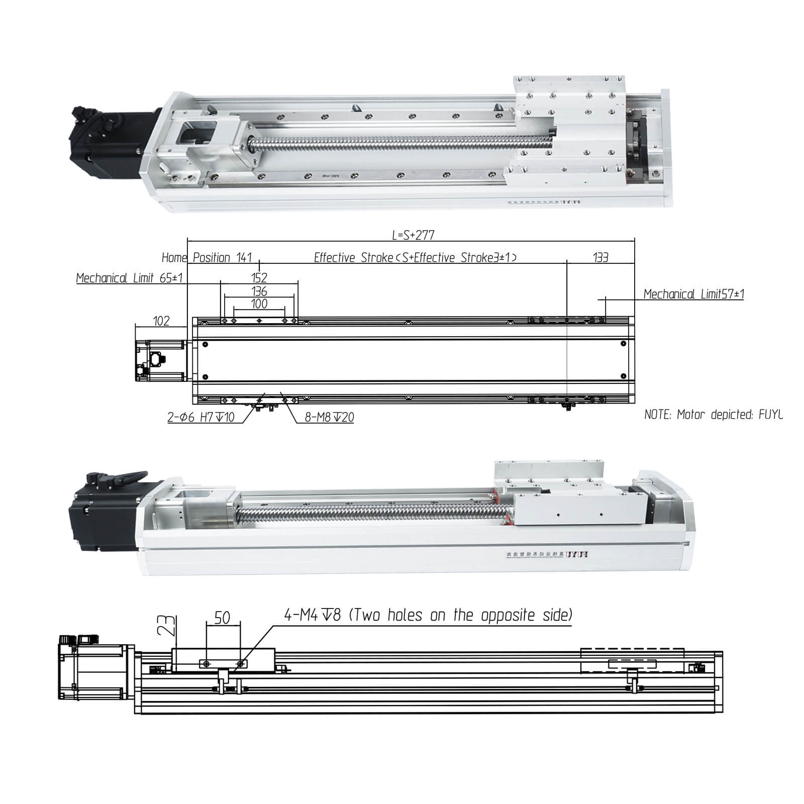 Heavy Duty Linear Motion Long Stroke Rail High Speed Guide Ball Screw ...