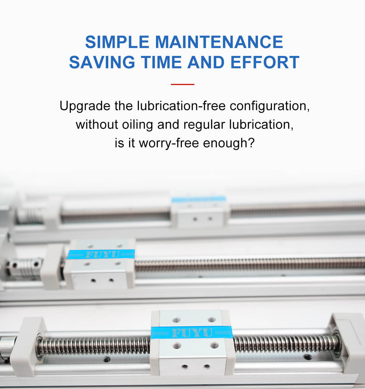 FUYU Micro Ball Screw Actuator Linear Motion Guide with Stepper Motor ...