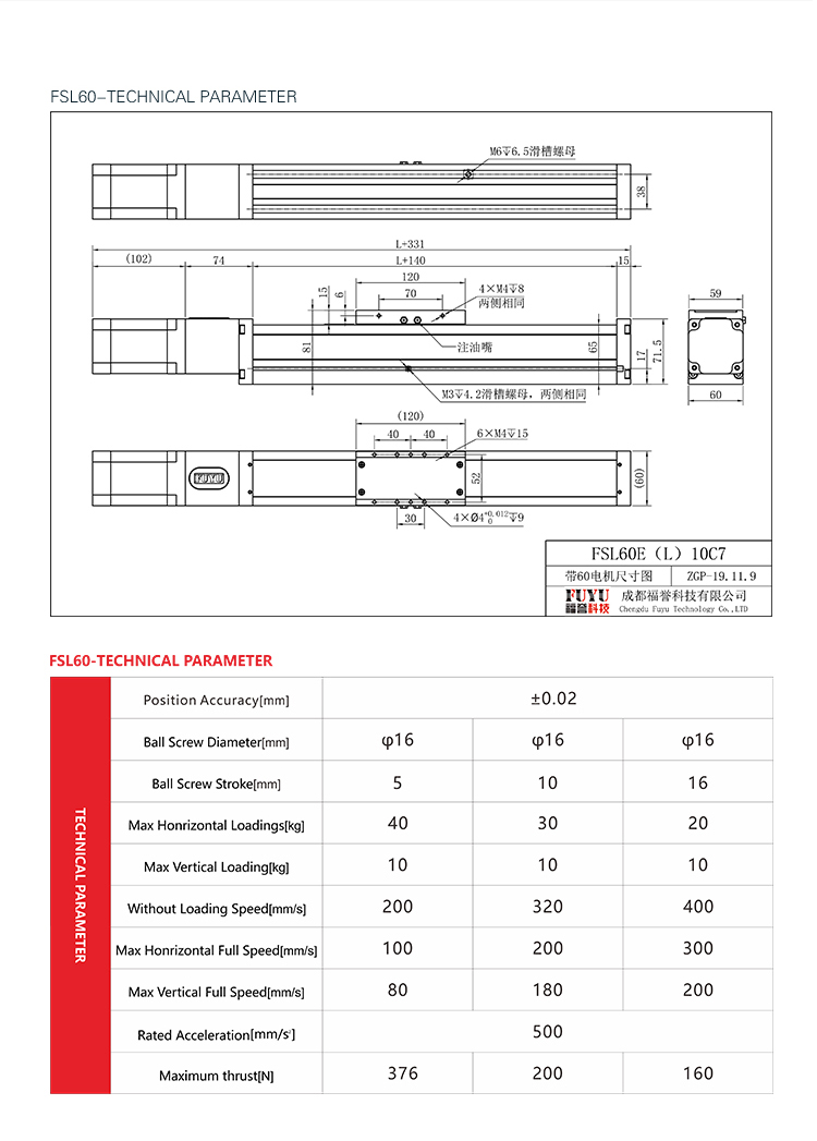 Factory Ball Screw Enclosed Linear Motion Guide Good Repeatability and Accuracy - Goodao ...