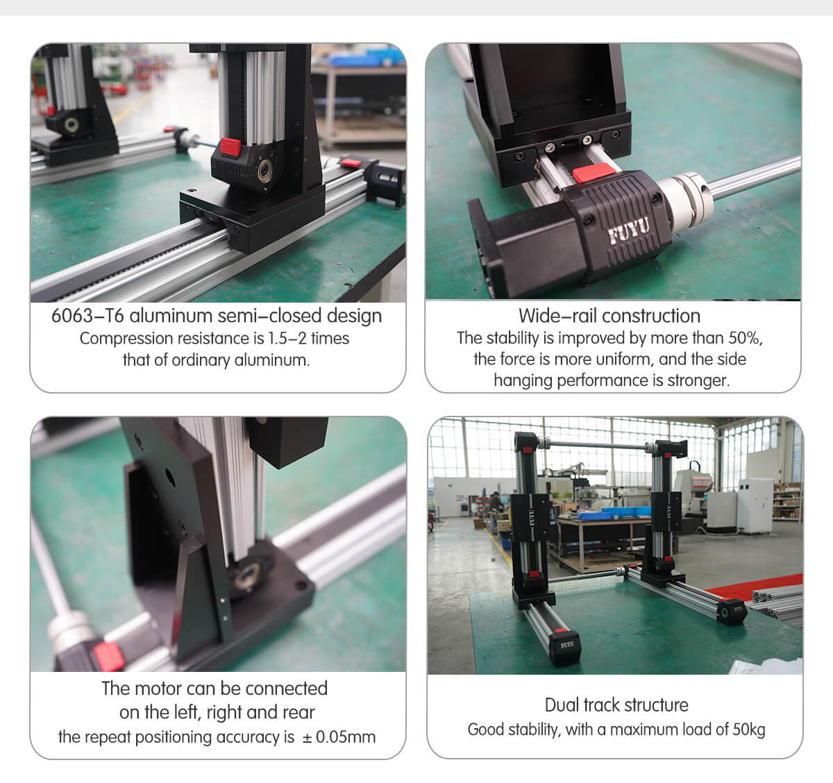 Belt Driven Actuator Multi-axis Positioning Stage Linear Motion Gantry ...