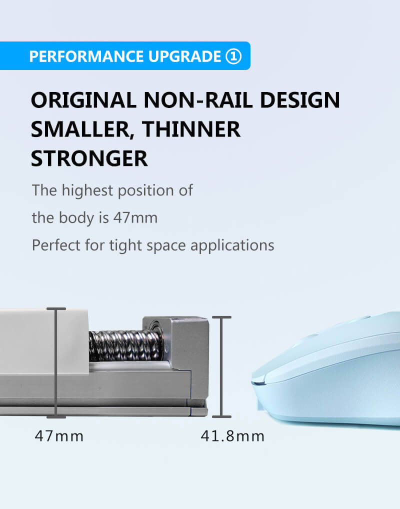 Mute Design Compact Structure Ball Screw Motorized Linear Guide Support ...