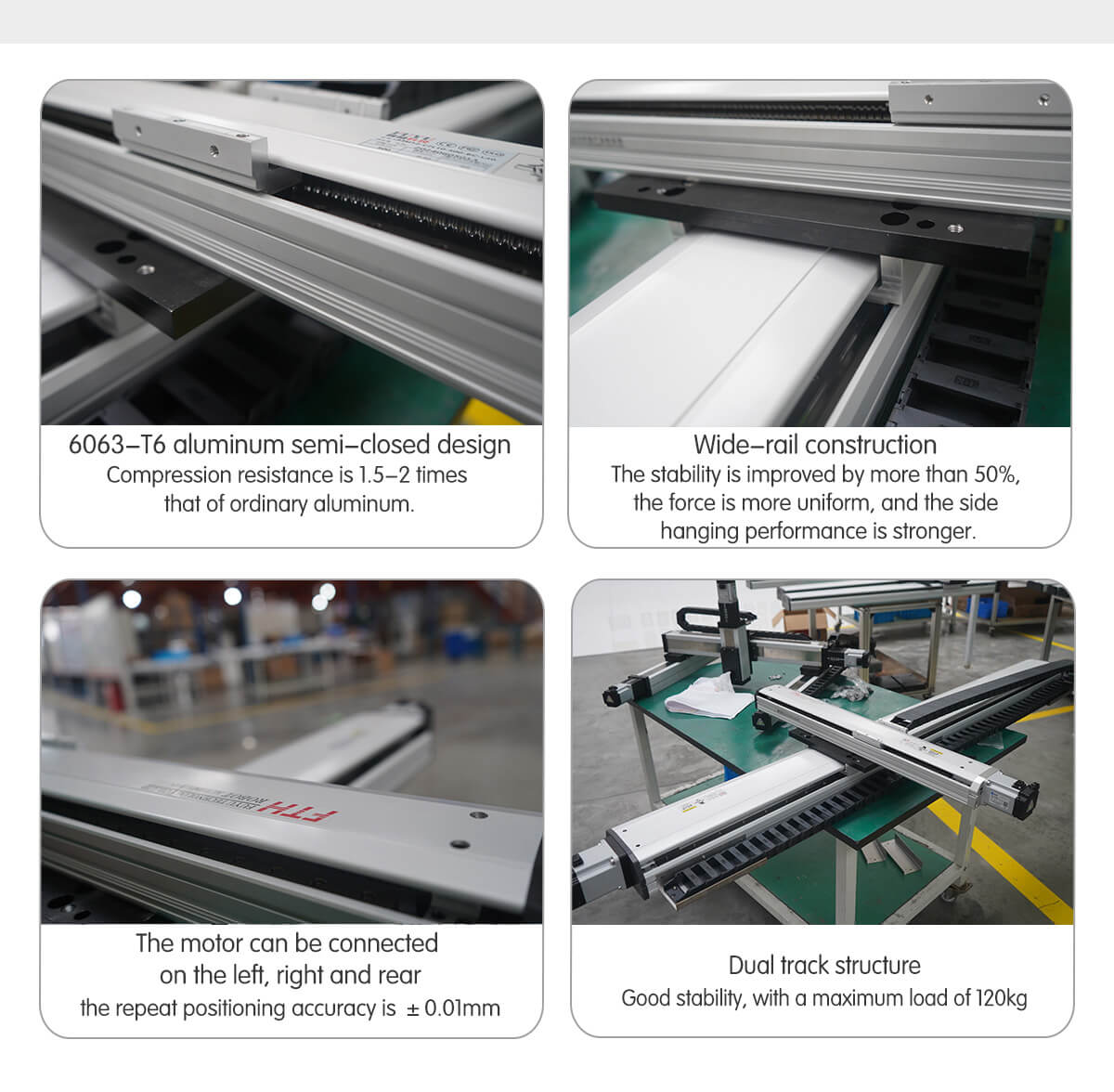 Cross Slide Ballscrew Guide XY Stage Linear Robot 2 Axis Motion Table ...