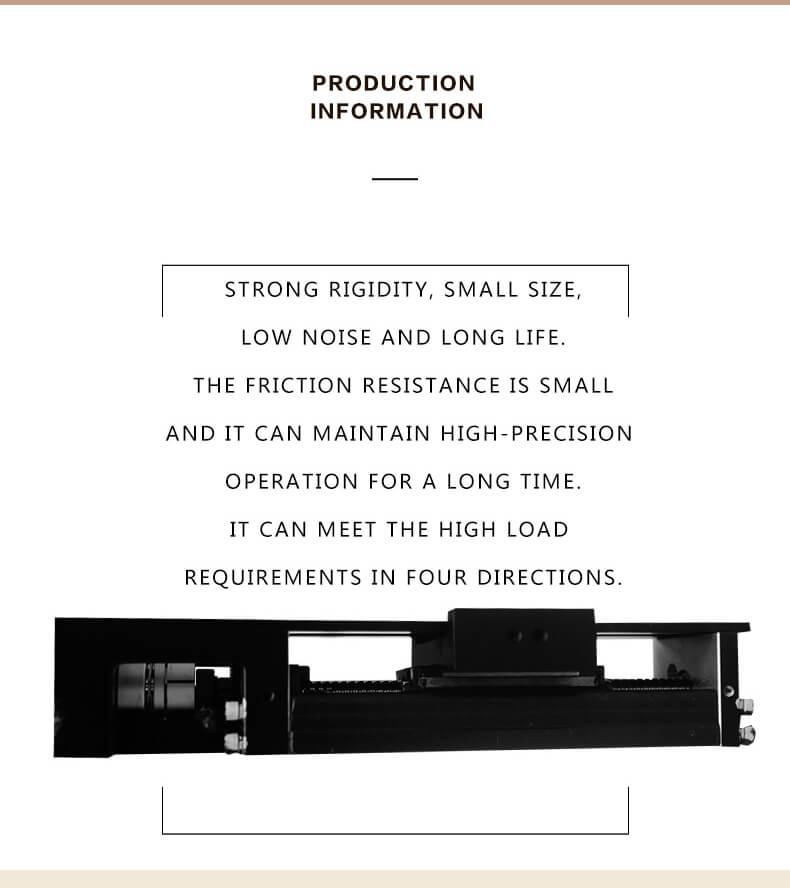 0.005mm Position Accuracy Linear Module High Rigidity Ball Screw ...