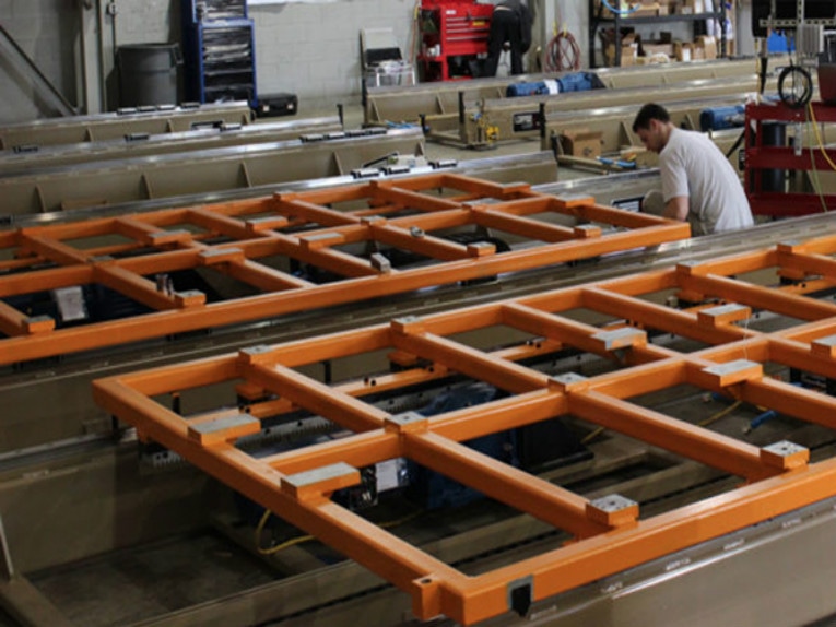 Automated linear-transfer tool trays